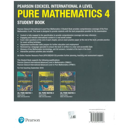Pure Mathematıcs 4 SB | Deniz Shop